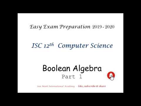 Important questions from Boolean Algebra – ISC 12th std. – Java ...