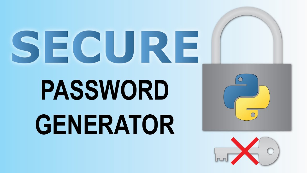 Make a Password Generator - Python for Beginners