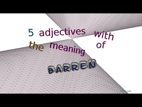 barren - 6 adjectives which are synonym to barren (sentence examples)
