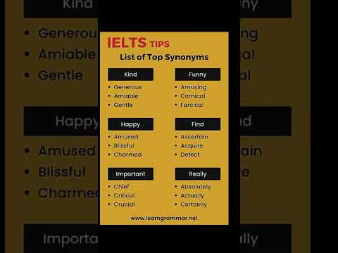 Synonyms of kind, funny, happy, find, important, really