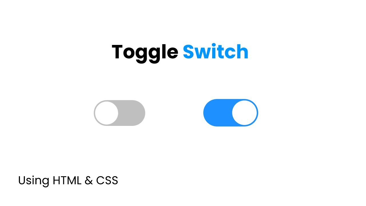 Create a CSS Toggle Switch in 6 Minutes | HTML & CSS Tutorial