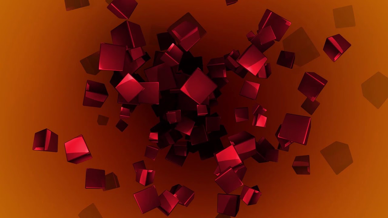 red square polygon particle background loop animation - Download Stock Footage