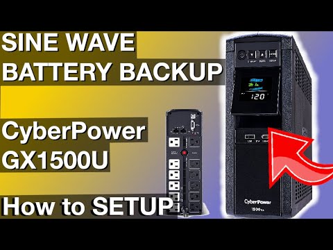 CyberPower GX1500U Setup How to instructions