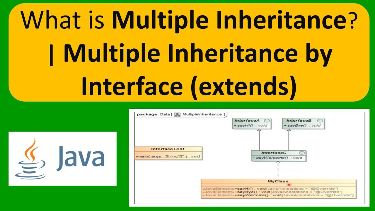 What is Multiple Inheritance? | Multiple Inheritance by Interface(extends) | Java Tutorial