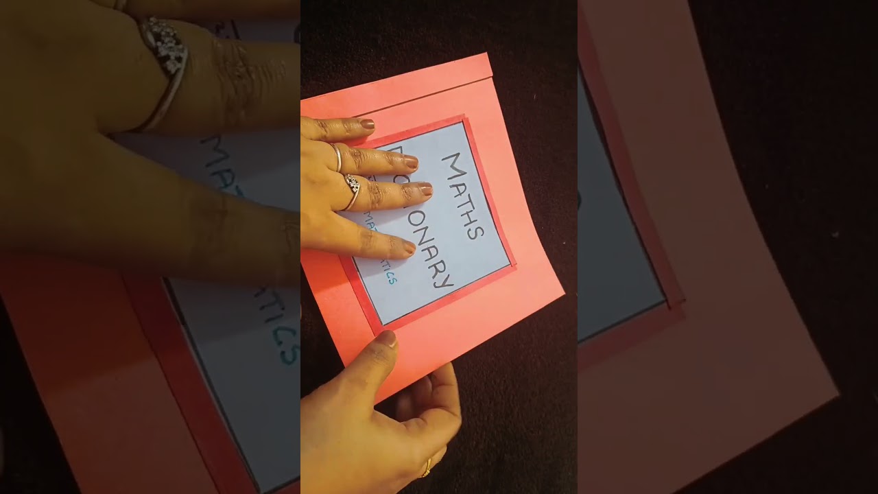 Maths Dictionary#school#projects#shorts