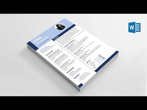 How to make a professional CV in MS Word || Best CV Format 2023 ⬇ FREE TEMPLATE