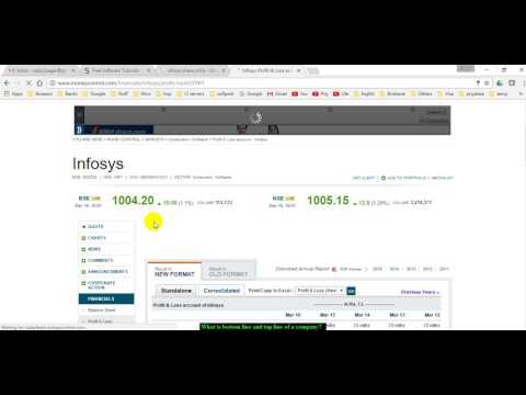 What is bottom line and top line of a company