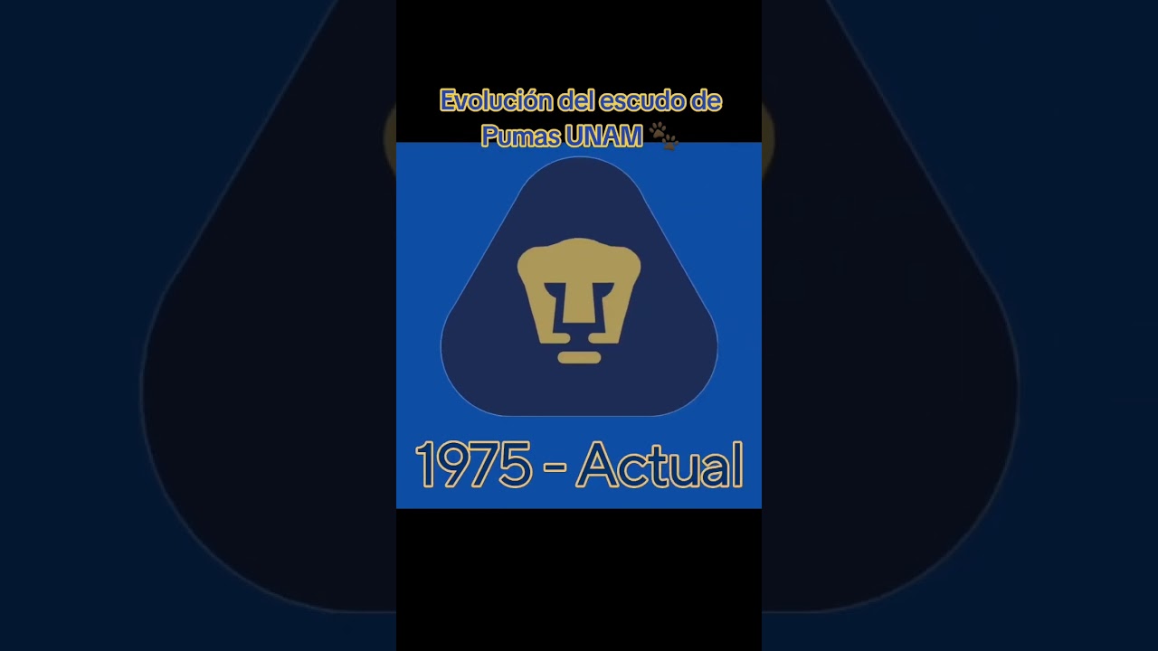 Evolución del escudo de Pumas UNAM 🐾🇧🇦 #Pumas #UNAM #futbol #LigaBBVAMX #Goolal90 #gool_al_90 #Puma