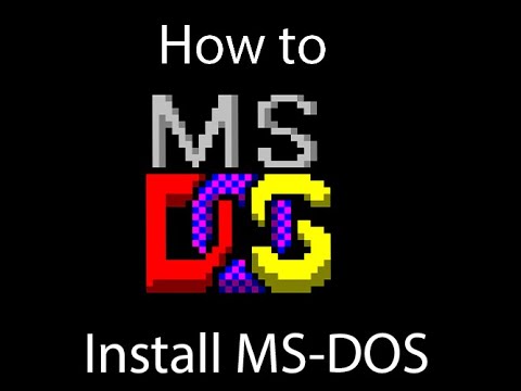 How to install MS-DOS onto a hard disk