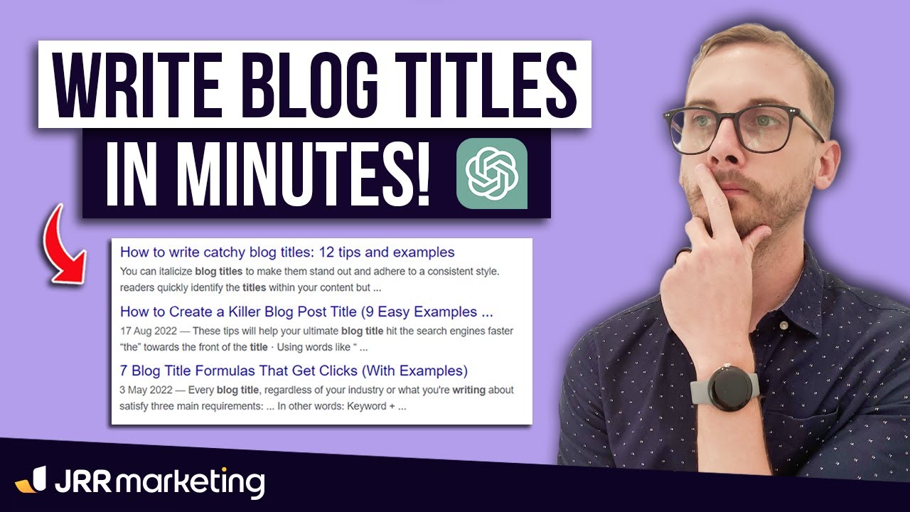 How to Write Blog Titles in 3 Easy Steps with ChatGPT [Free Template]