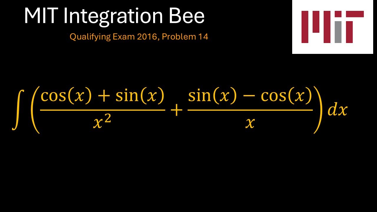 MIT 2016 Integration Bee Qualifying Exam, Problem 14