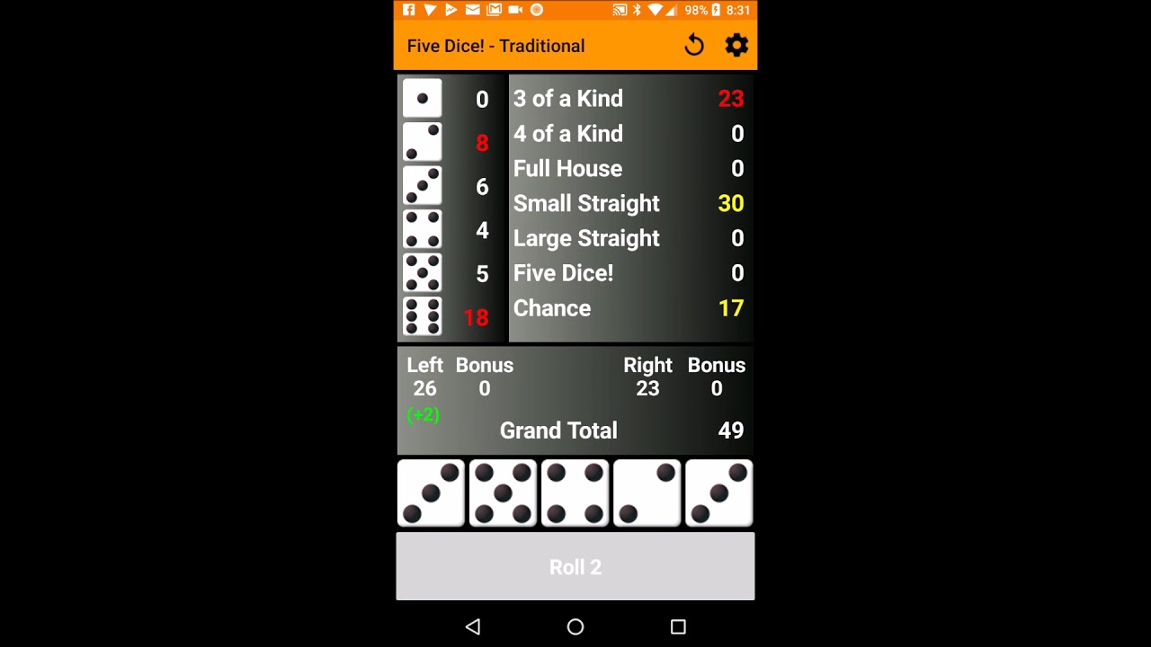 Five Dice! (Android) Demo