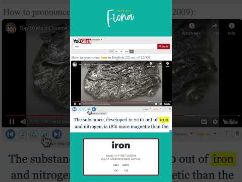 How to pronounce 'iron' - is it the same as 'I earn'? Here's how to check. #ielts #ieltsspeaking