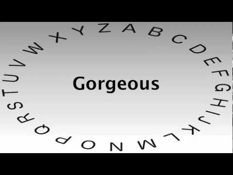 Spelling Bee Words and Definitions β Gorgeous