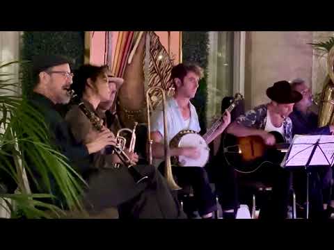 Tuba Skinny playing Storyville Blues at the Hyatt Hotel, New Orleans, 11 April 2024