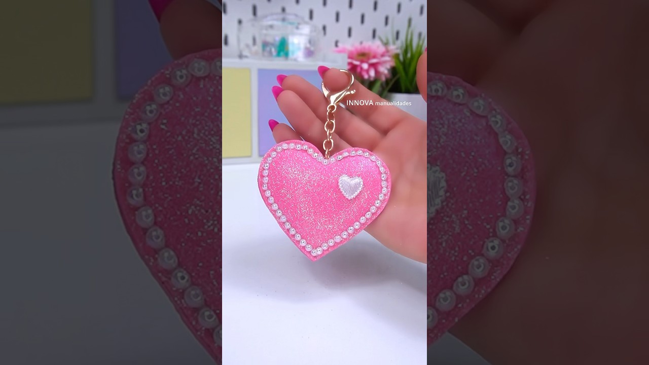 Idea para regalar ❤️ DIY llavero corazón #manualidades #diy #ideas #regalo
