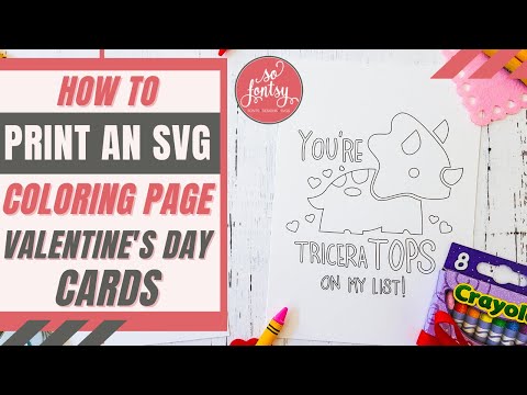 How to Print an SVG to Create a Printable Coloring Page ❤️