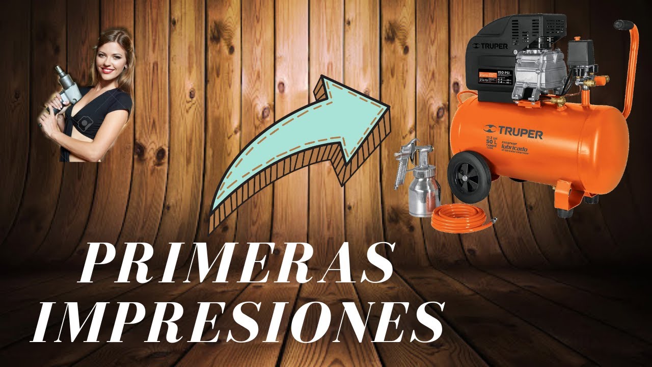 NEW 50L TRUPER COMPRESSOR / GENERAL TESTS