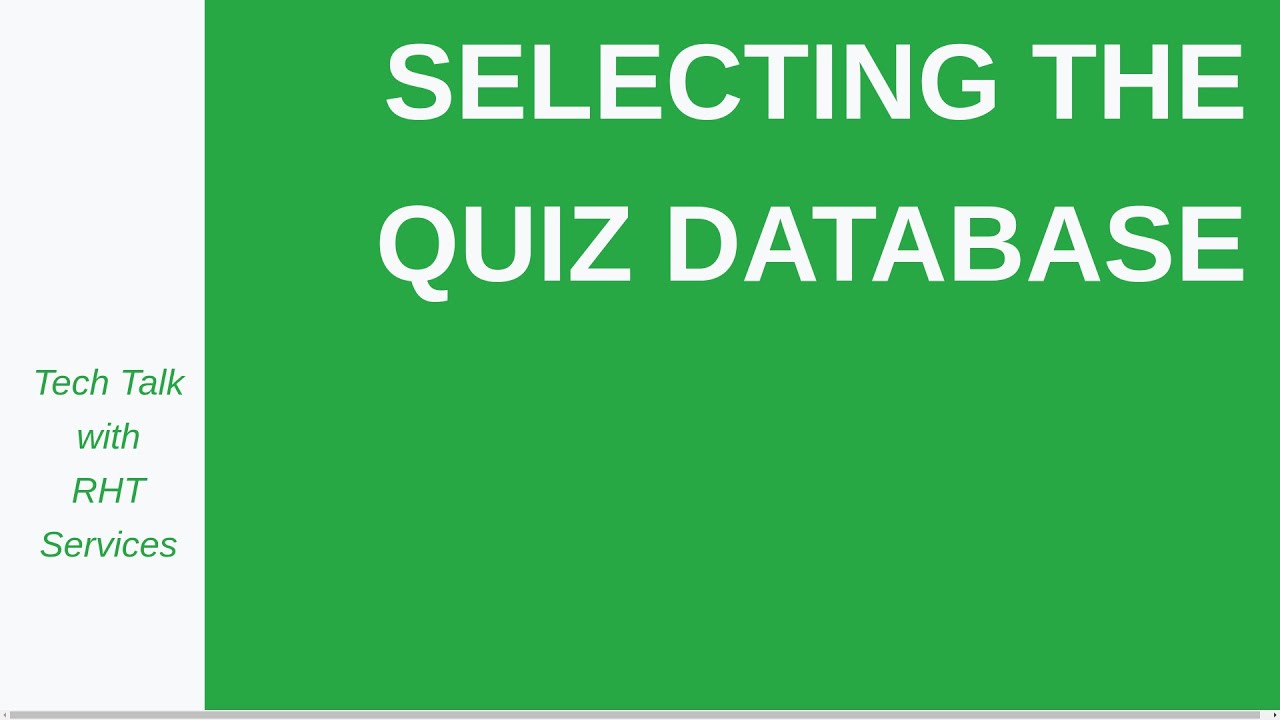 Test Your Database Knowledge, Join me for a Quiz Session