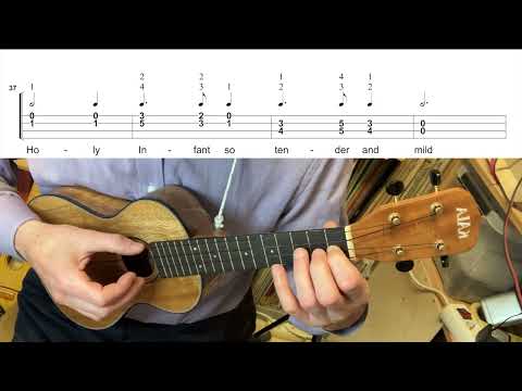 Silent Night – 3 Levels ukulele tutorial | MeesterDavidGitaar