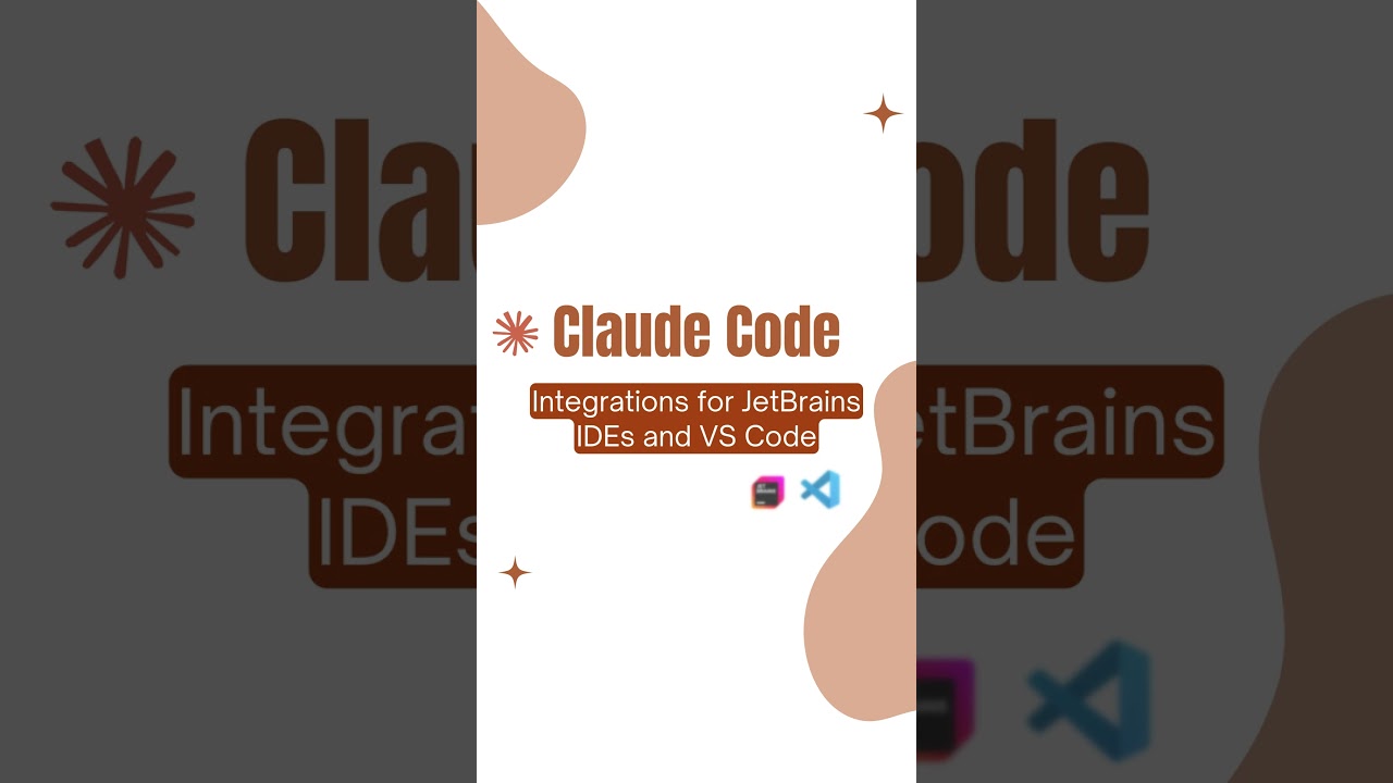💻 Claude Code IDE integrations for JetBrains IDEs and VS Code #coding #ai #aicoding #anthropic