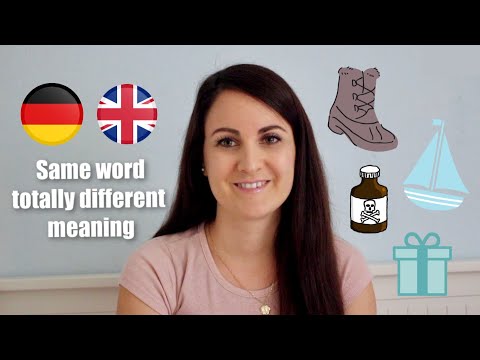 10 ENGLISH WORDS WITH A TOTALLY DIFFERENT MEANING IN GERMAN