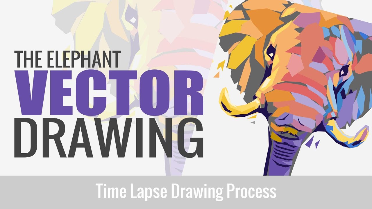 Elephant - Timelapse Vector Drawing