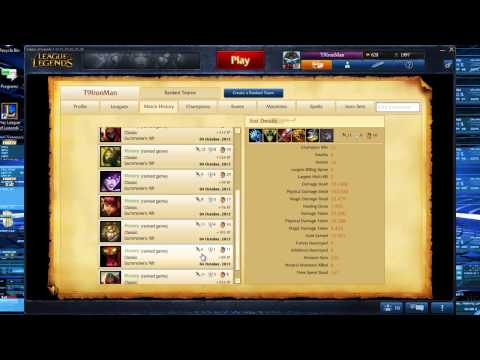 League of legends Best Match History EUNE