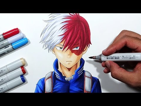 How To Draw Todoroki Shouto – Step By Step Tutorial! | Dav Will Blog