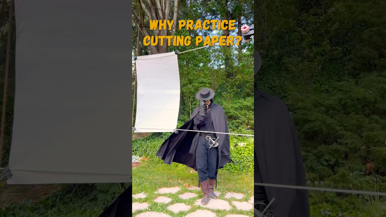 It’s all about edge alignment #zorro #rapier #sword