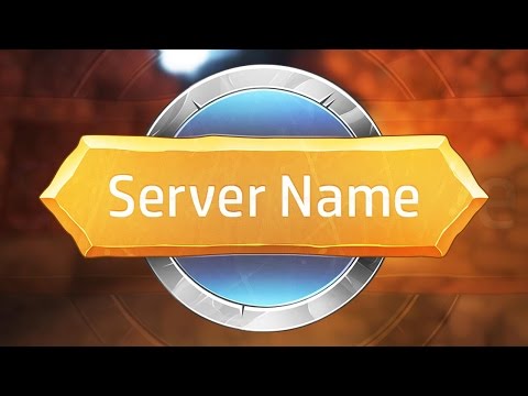 Minecraft Server Logo Template - "Golden Plate"