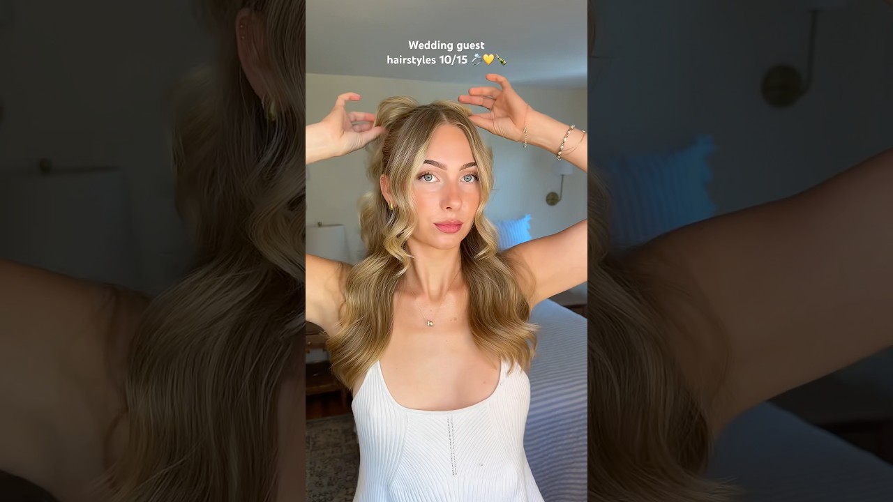 Wedding Guest hairstyles number 10 #hairtok #diyhairstyle #hairtutorial ￼