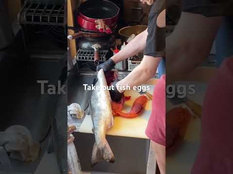 I learned how to make fish eggs in Japan! #japan #japanesefood #ikura #shorts