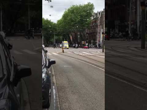 Aankomst traumateam na ongeluk Ceintuurbaan