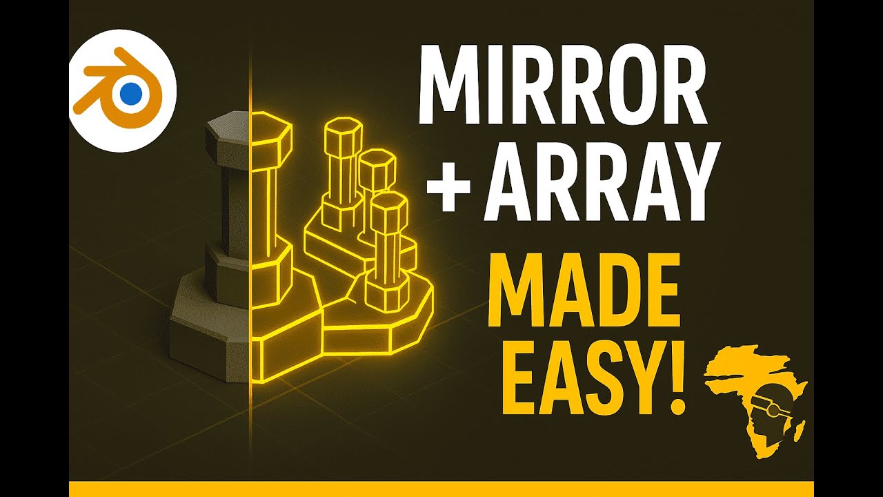 Blender Tutorial: Mirror & Array Modifiers - Step-by-Step Guide for Beginners