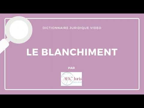 BLANCHIMENT d'argent en droit pénal ⚖️ 🔤