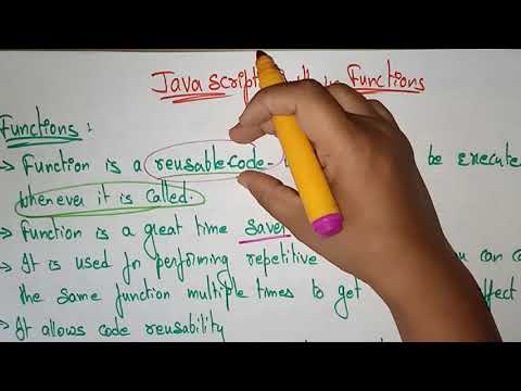 Learn Javascript Functions | Builtin User defined | Web Technology | Lec 33 | Bhanu Priya - Mind ...