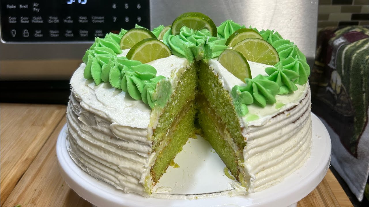 Key Lime Cake w/ Lime Filling and Lime Buttercream