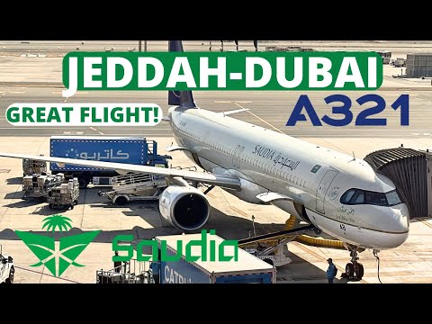 Saudi Arabian Airlines | Jeddah-Dubai | Airbus A321N | Saudi airlines Economy class | Trip Report