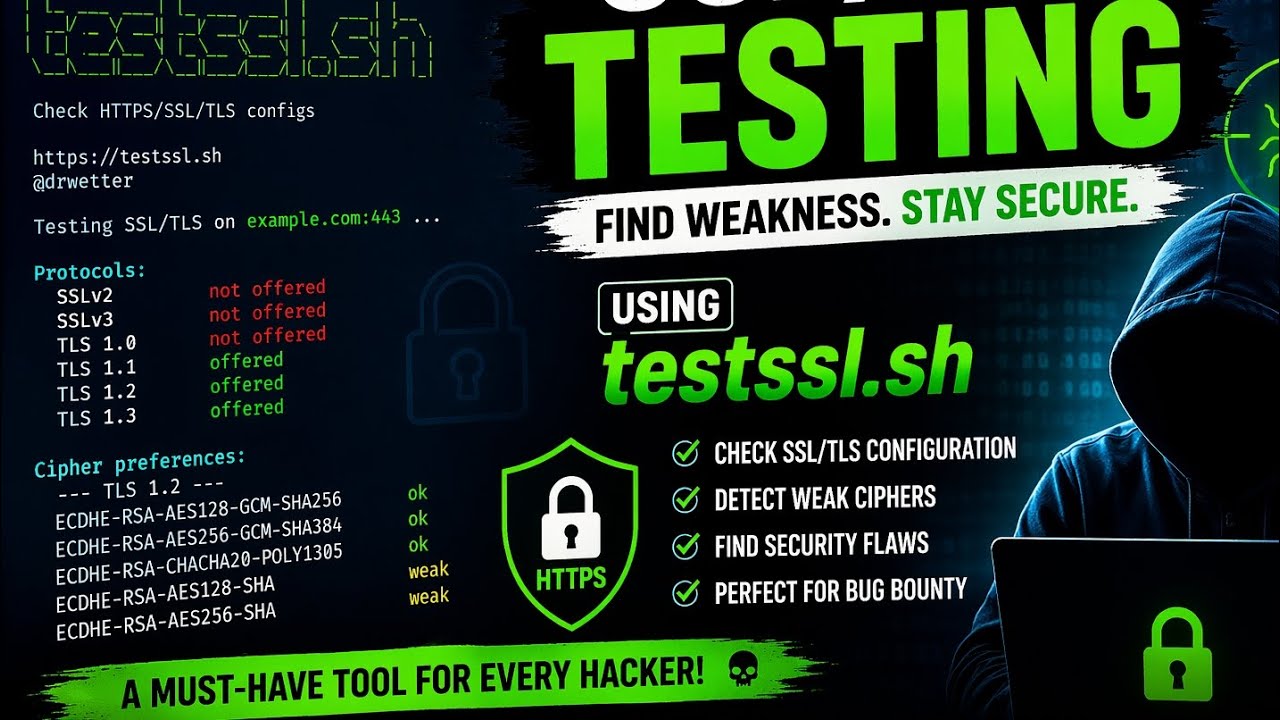 Hacking Tools Series #05: Find SSL/TLS Vulnerabilities Fast with testssl.sh