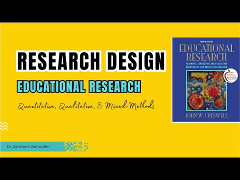 Research Design in Educational Research Quantitative, Qualitative, & Mixed Methods