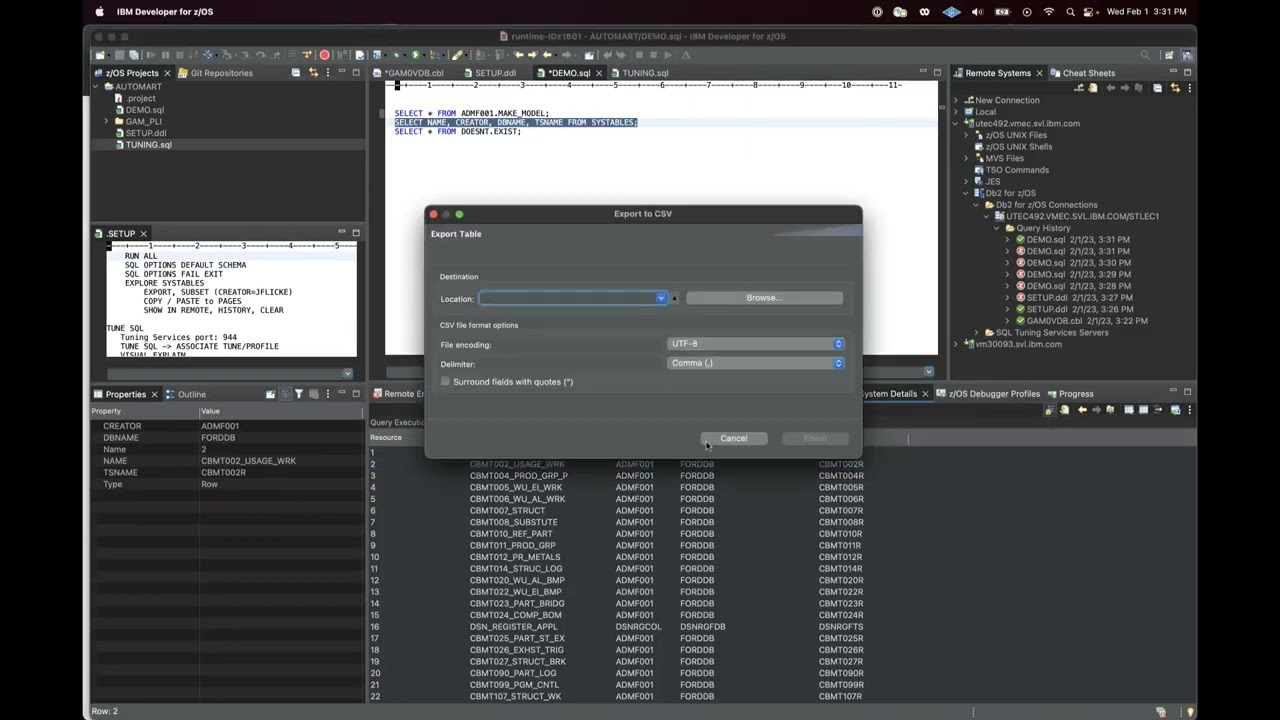 IBM Developer for z 16.0.0: What's new for Db2 for zOS Development