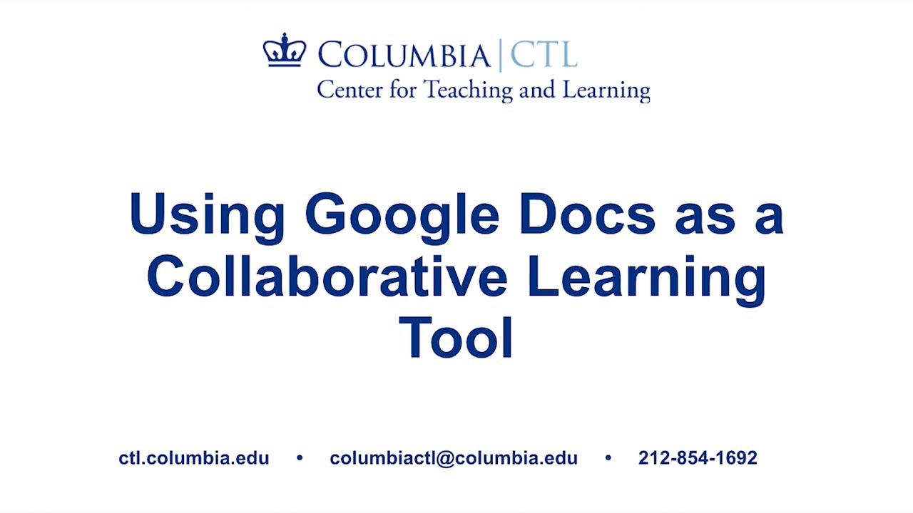 Using Google Docs as a Collaborative Learning Tool