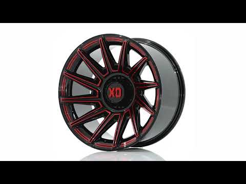 Xd Xd867 Specter Wheels Rims 20x10 6x135 Gloss Black With Red Tint ...