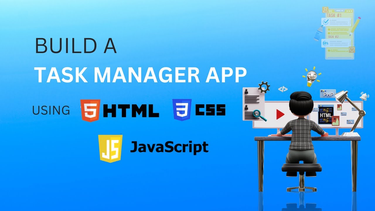 Create a Task Manager App with HTML, CSS & JavaScript | Step-by-Step Beginner Tutorial | OdinSchool