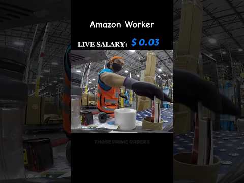 Amazon Warehouse Worker Live Salary #shorts #amazonprime #jeffbezos