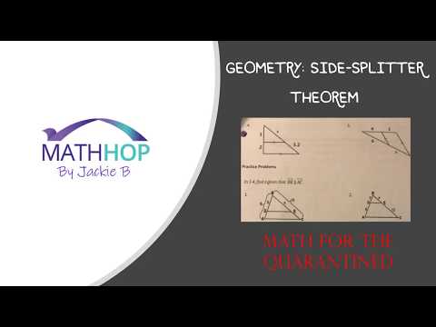 Geometry: Side Splitter Theorem