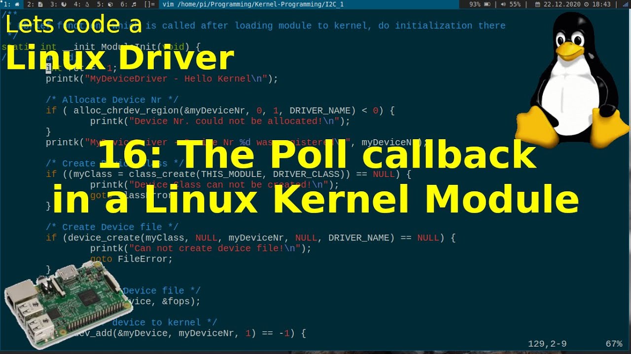 Let's code a Linux Driver - 16: The Poll callback in a Linux Kernel Module