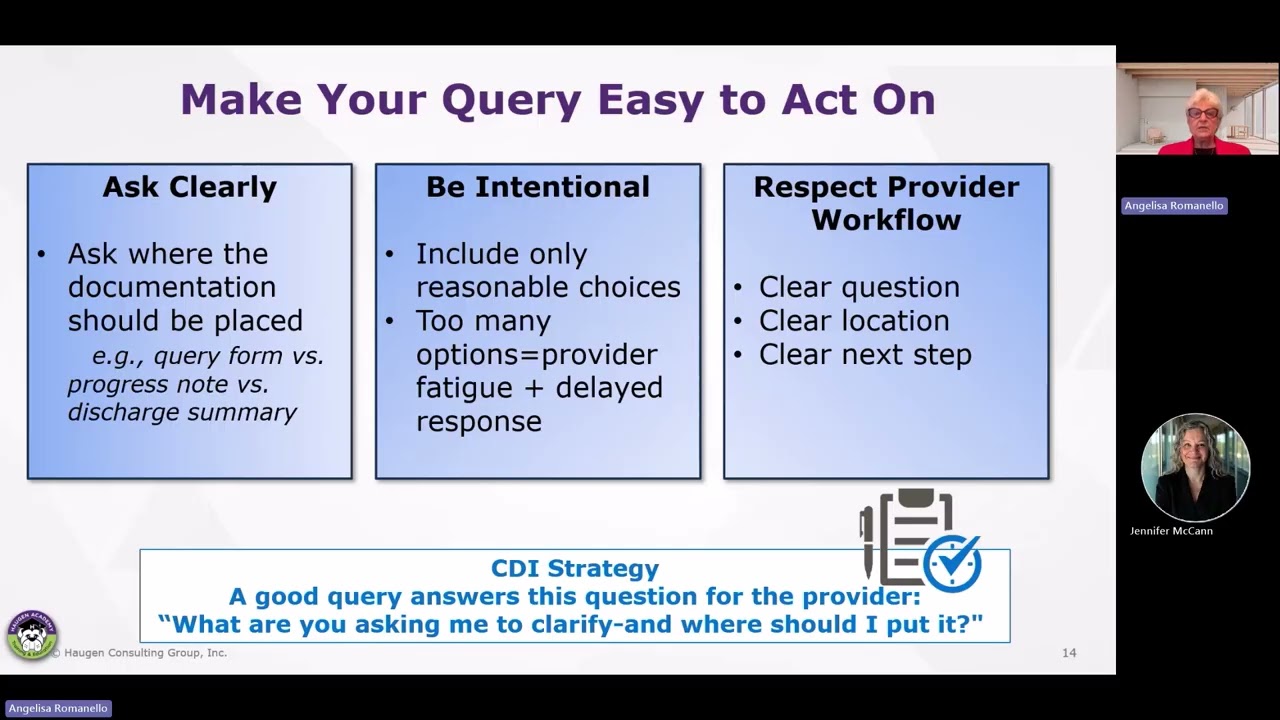 HCGTV: Webinar Snippet CDI Education - Query Writing