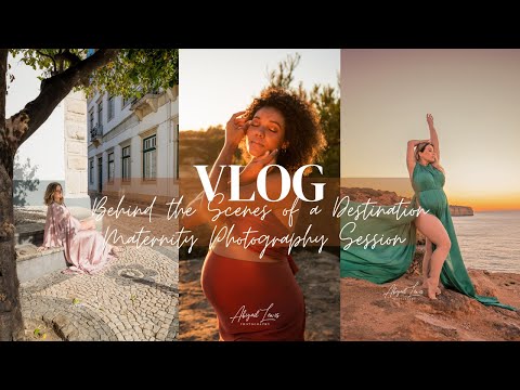 Destination Maternity Photography in Algarve, Portugal - Behind the scenes on location